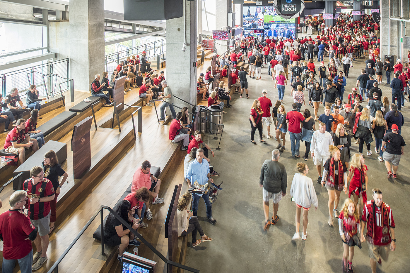Atlanta Falcons Stadium (The AT&T Perch) | Nydree Flooring